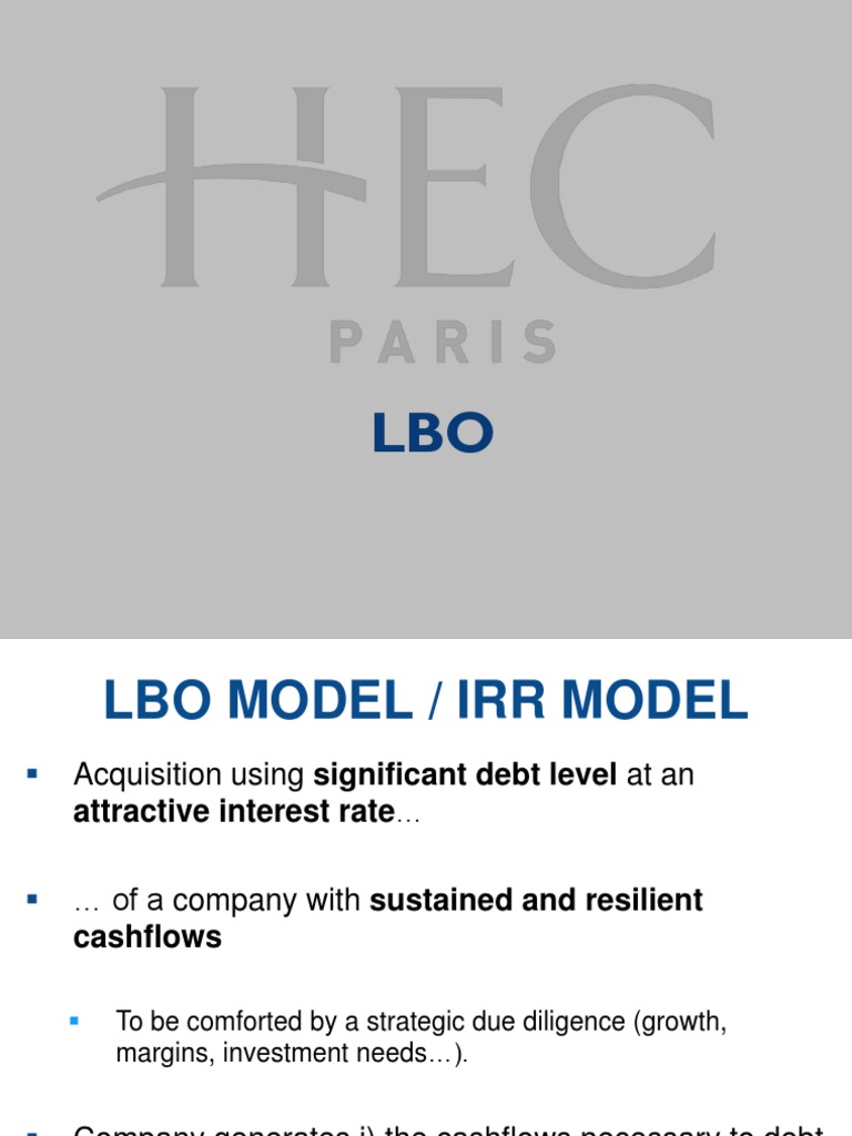 LBO in Practice | PDF | Leveraged Buyout | Debt