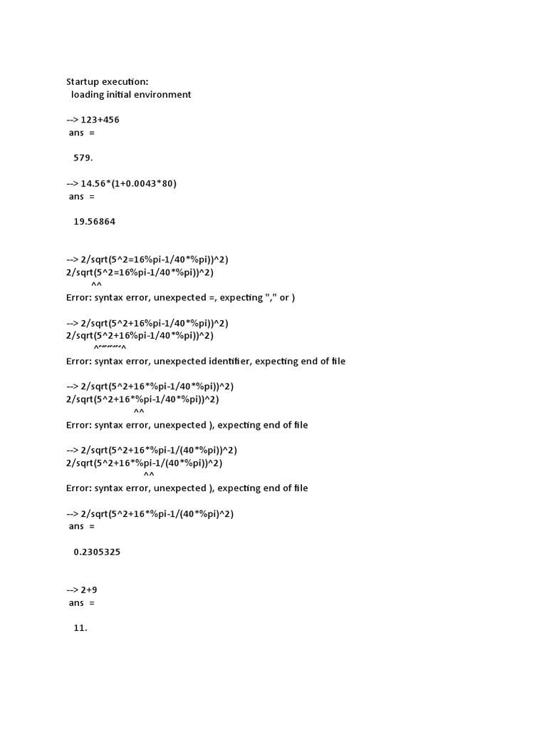 SciLab Tugas 1 | PDF | Software Development | System Software