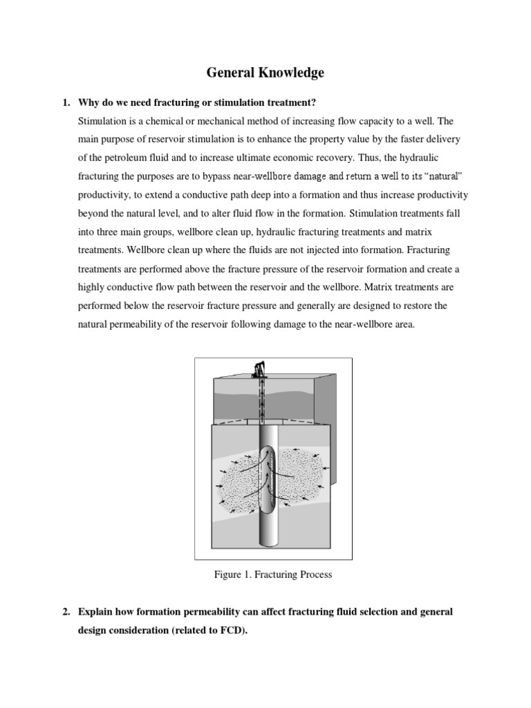 General Knowledge of Fracturing Fluid Design | PDF | Hydraulic ...
