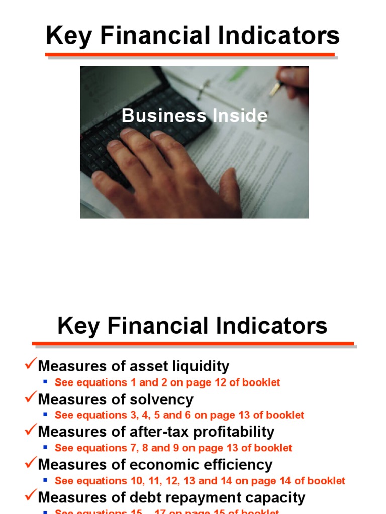 Key Financial Indicators | PDF | Market Liquidity | Equity (Finance)