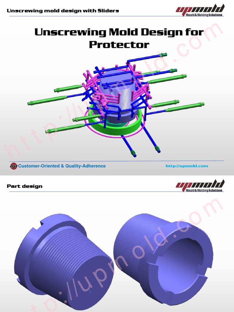 Unscrewing Demold With Slides | PDF | Metals | Crafts