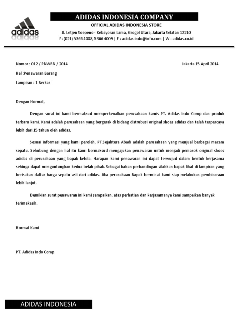 1544755954.contoh Korps Surat Perusahaan | PDF