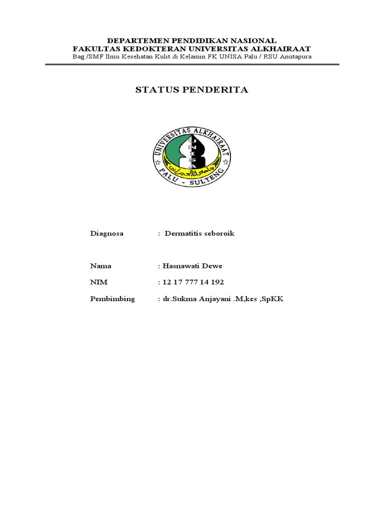 Dermatitis Seboroik: Diagnosis dan Terapi | PDF