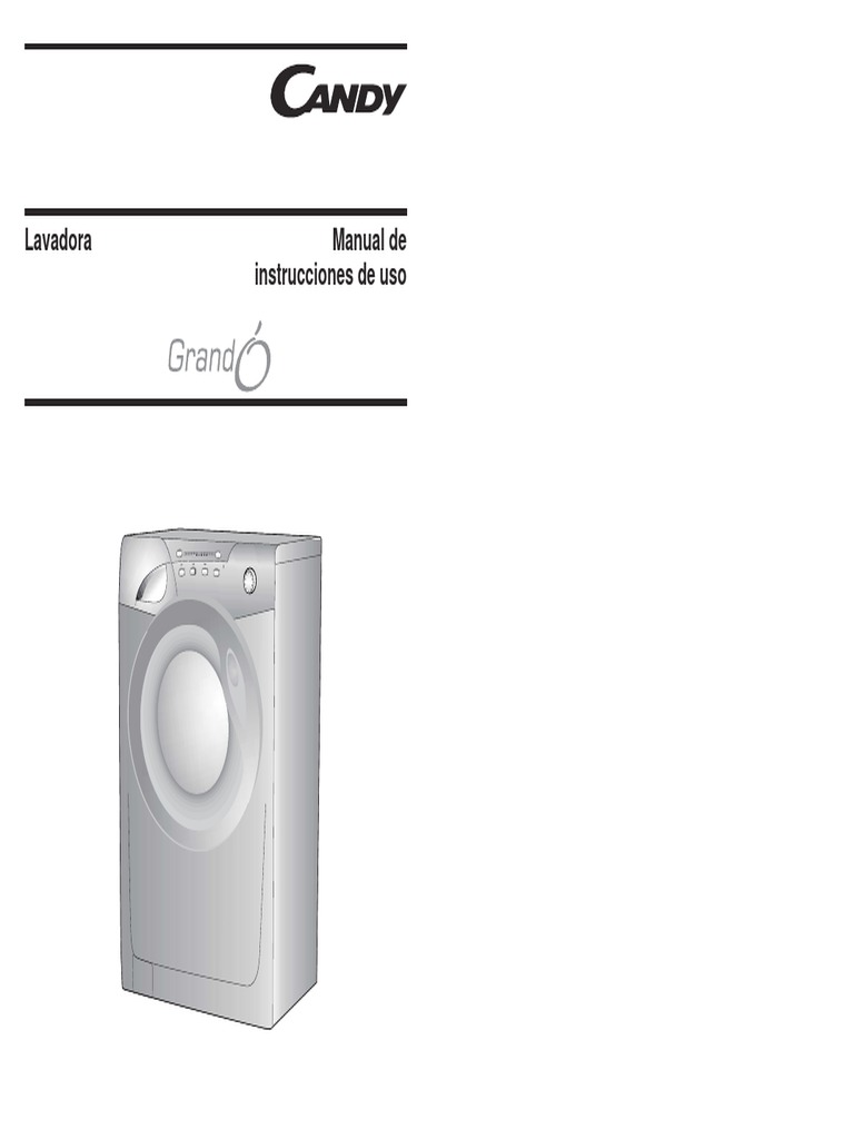Candy GO 106-37 Washing Machine | PDF | Detergente | Lavadora
