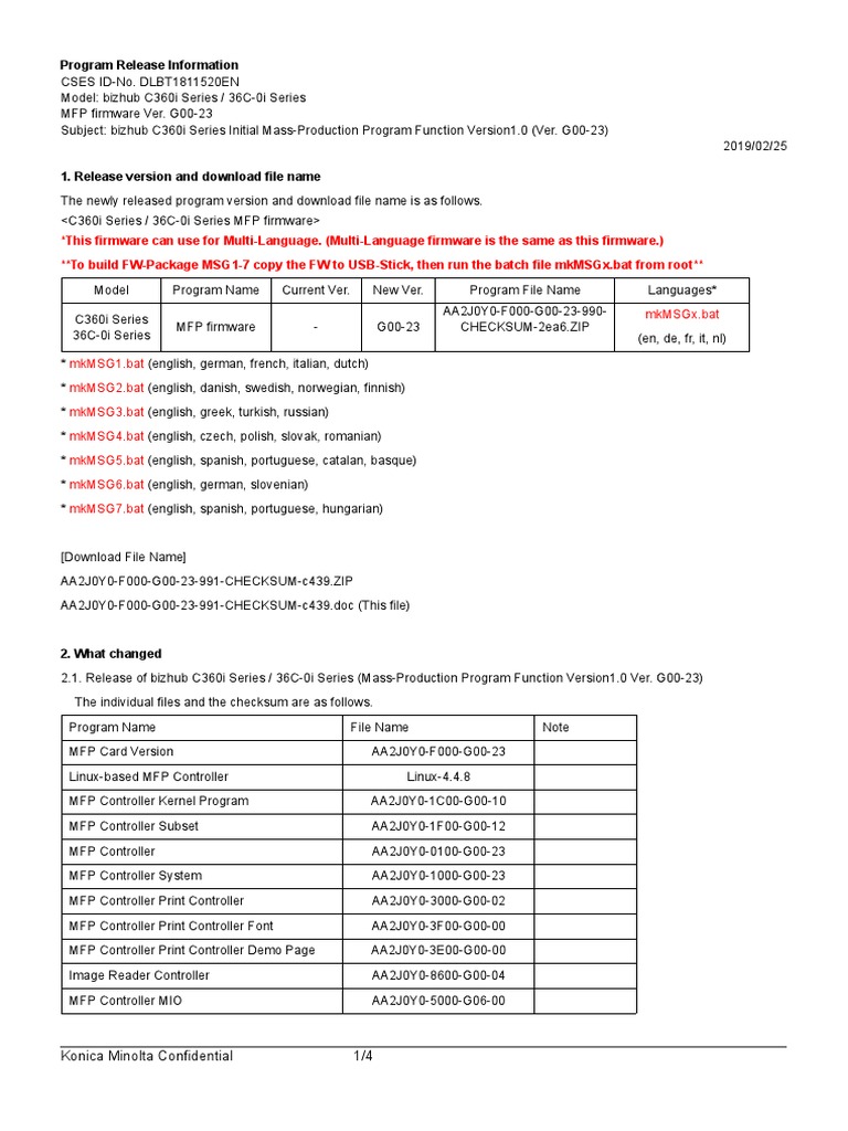 Program Release Information: MKMSGX - Bat | PDF | Printer (Computing) | Computer Science
