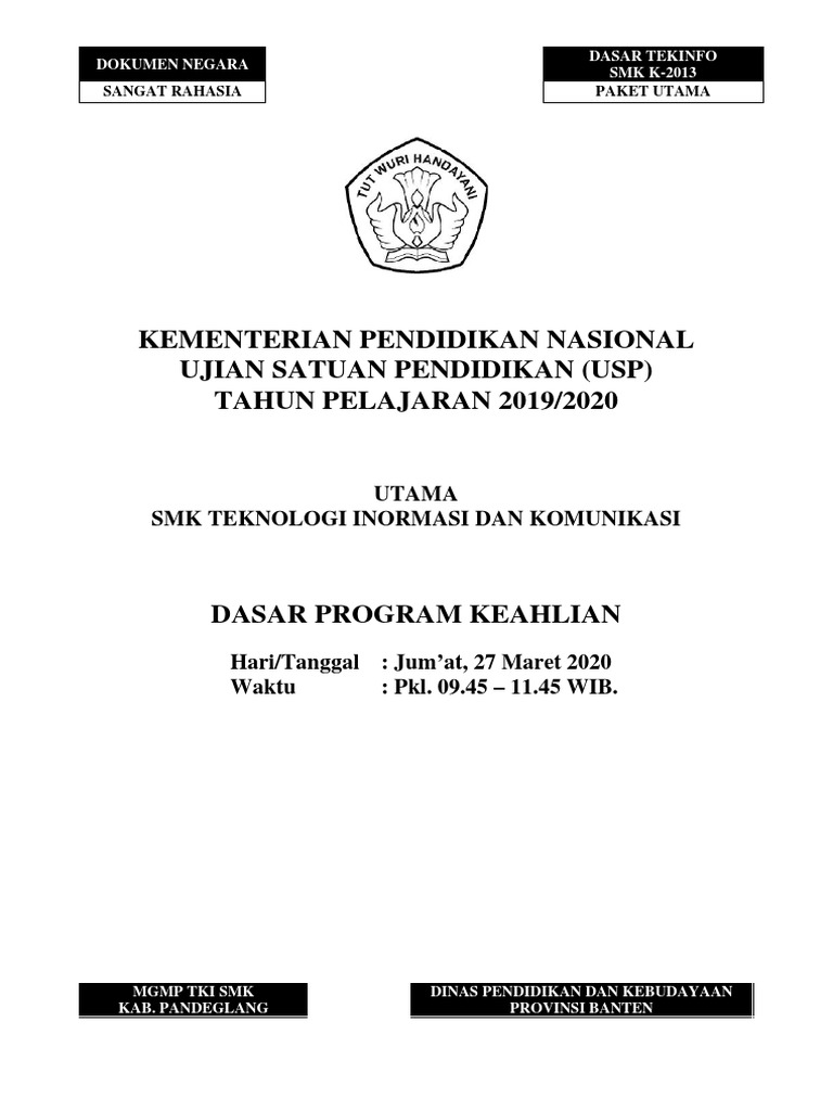 11 Dasar Program Keahlian RPL TKJ | PDF | Metode & Bahan Ajar | Seni