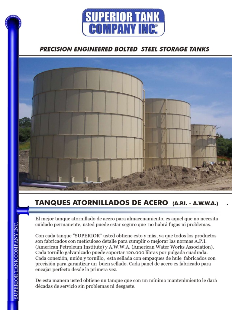 Tanques Abulonados | PDF | Tornillo | Aluminio