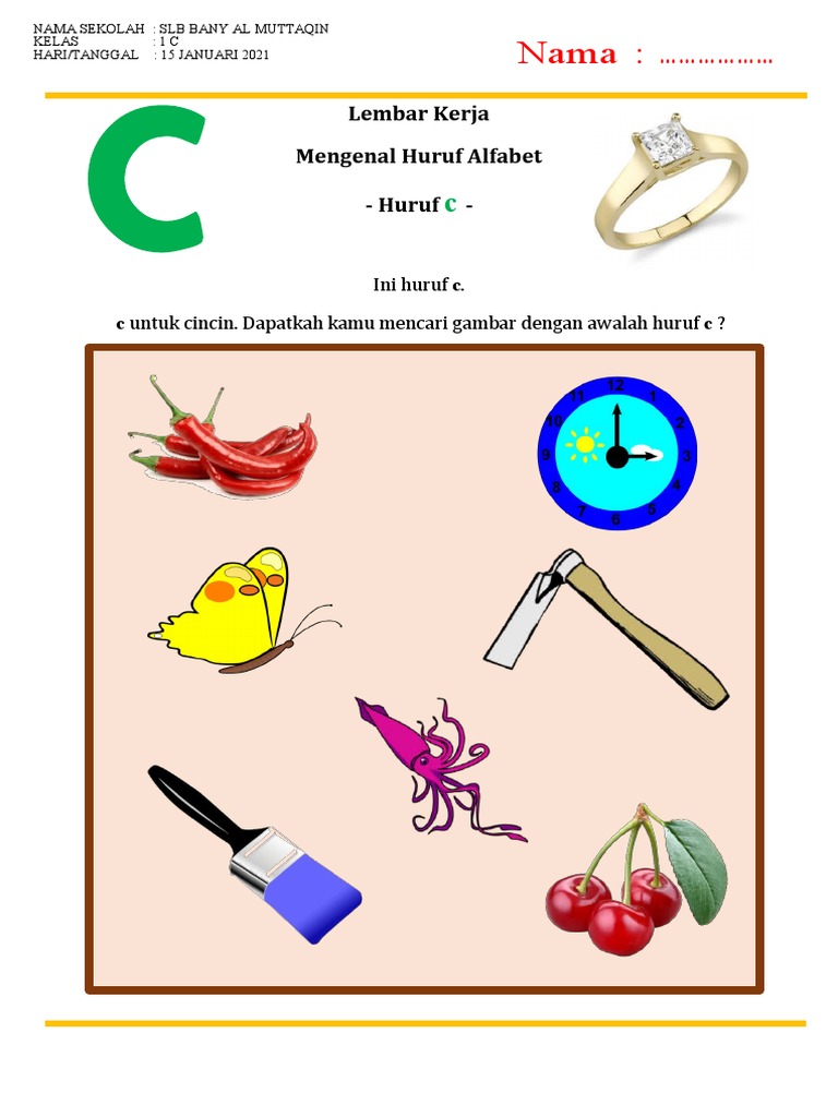 Menulis Huruf C | PDF