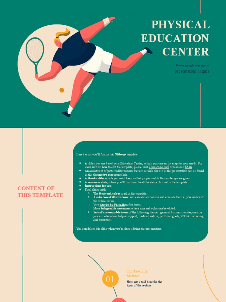 Physical Education Center - by Slidesgo | PDF