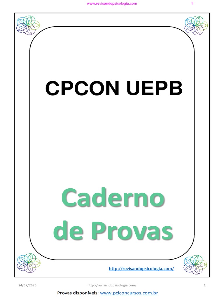 Cpcon Uepb | PDF | Autoimagem | Mente inconsciente