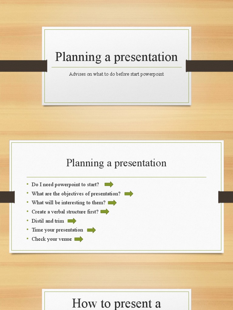 Planning A Presentation: Advises On What To Do Before Start Powerpoint ...