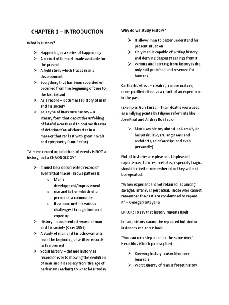 Chapter 1 - Introduction: Why Do We Study History? | PDF | Poetry | Science