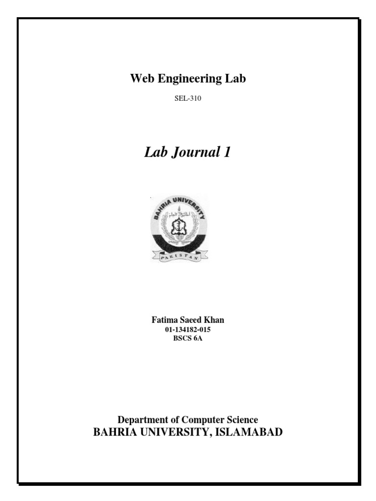 Web Lab 1 | PDF | Html | Html Element