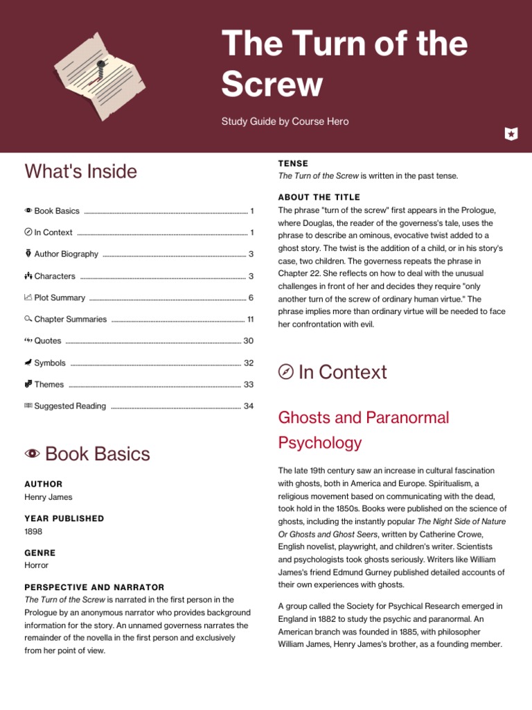 The Turn of The Screw | PDF | The Turn Of The Screw