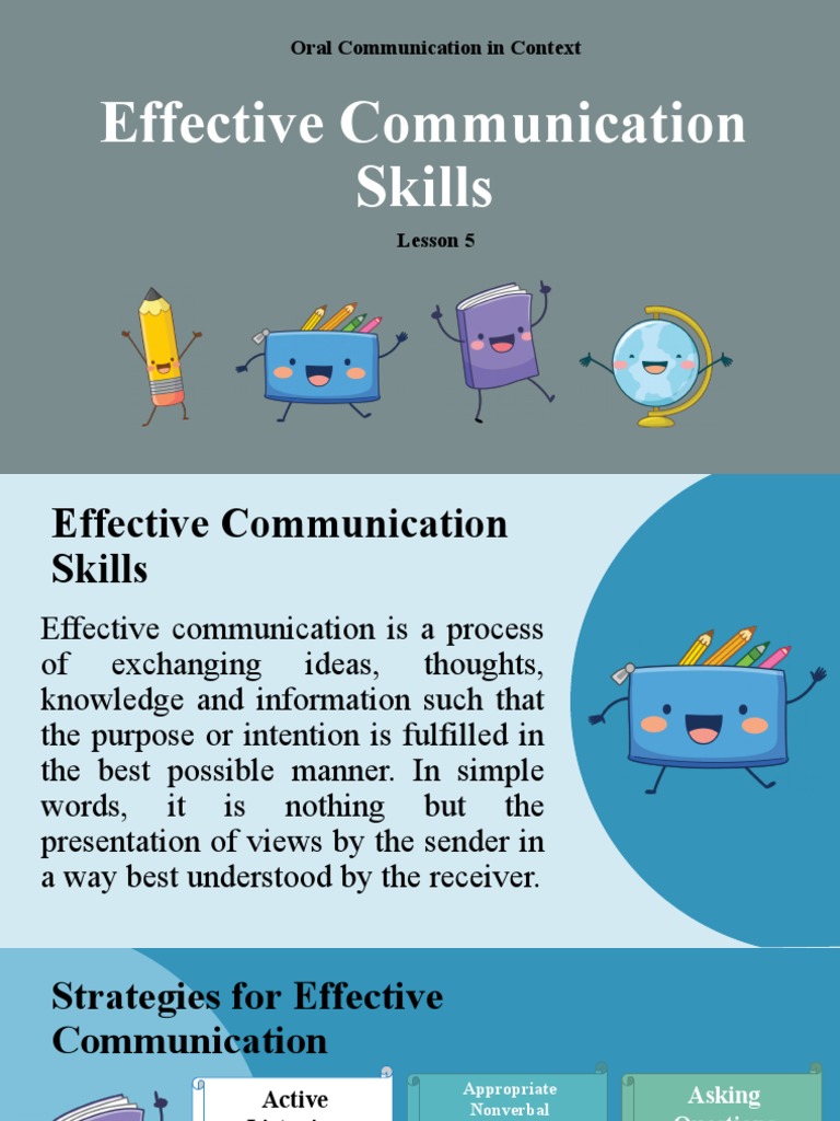 Effective Communication Skills | PDF | Nonverbal Communication ...