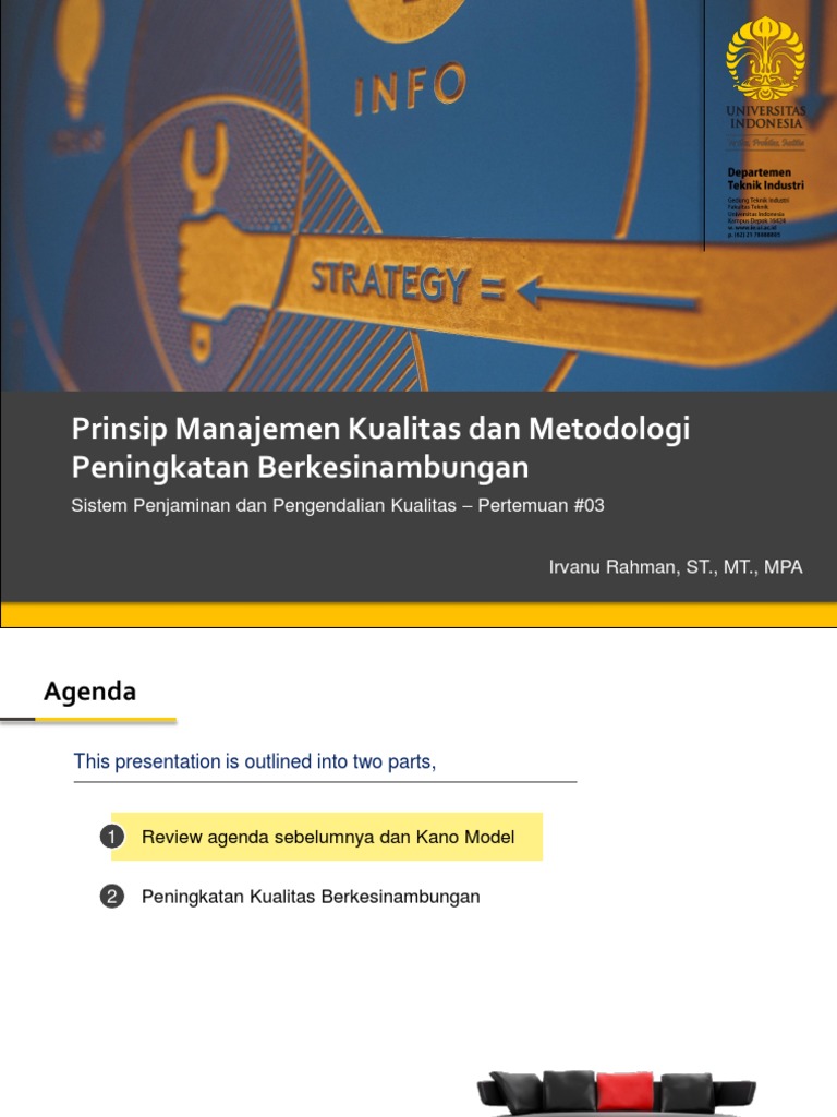 W03 - Prinsip Manajemen Kualitas Dan Metodologi Peningkatan Berkesinambungan | PDF | Customer ...