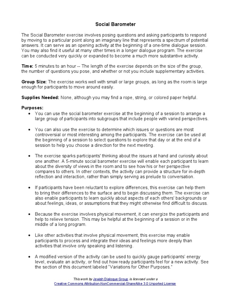 Social Barometer Activity - March 2011 | PDF | One State Solution | Israel