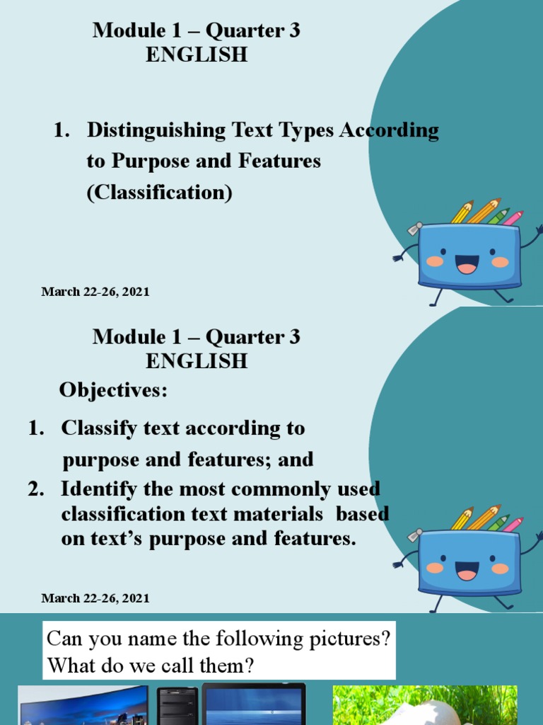 Classifying Text Types | PDF