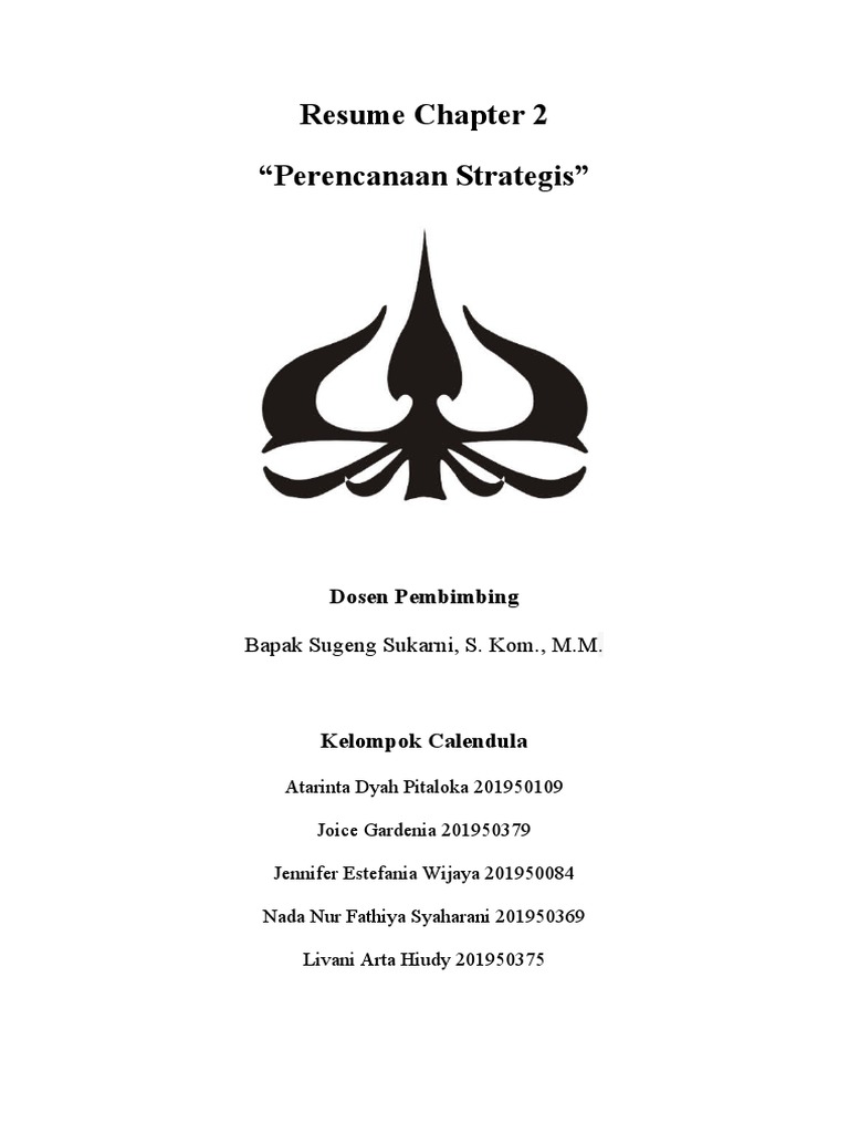 Kelompok Calendula - Resume PSSI Chapter 2 | PDF