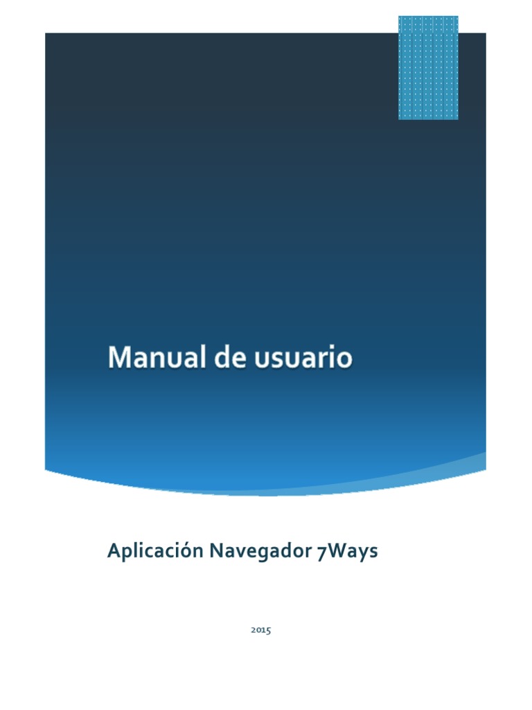 Manual 7ways Userf | PDF | Software de la aplicacion | Mapa