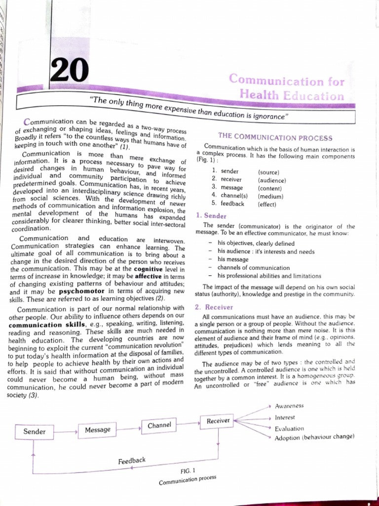 Communication For Health Education K Park | PDF | Health Education ...