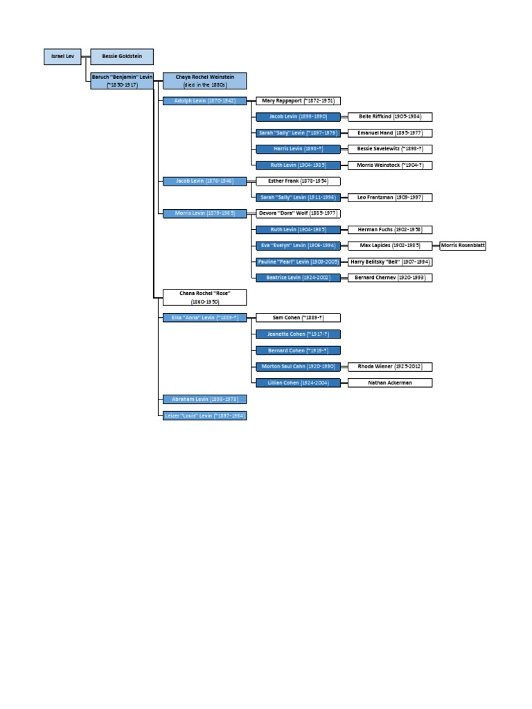 Family Tree - Levin | PDF