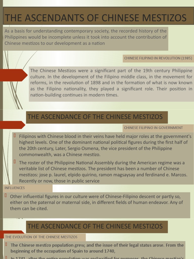 Role of Chinese Mestizos in Philippine History | PDF | Philippines ...