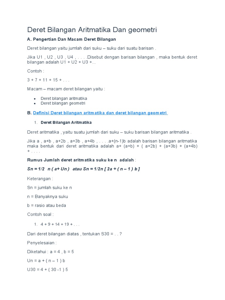 Contoh Aritmatika | PDF | Metode & Bahan Ajar