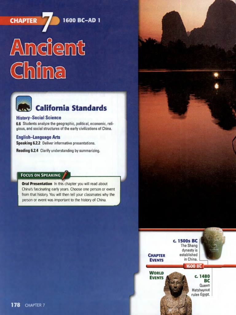 MS-HSS-AC-Unit 3 - Chapter 7 - Ancient China | Download Free PDF ...