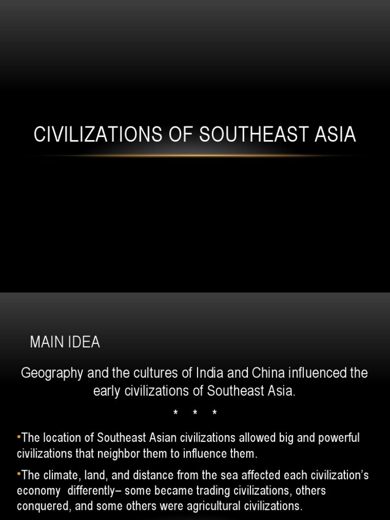 Civilization in South East Asia | PDF | Southeast Asia | Cambodia