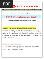Class 10 Computer Application Code 165 Study Material | PDF | Html ...
