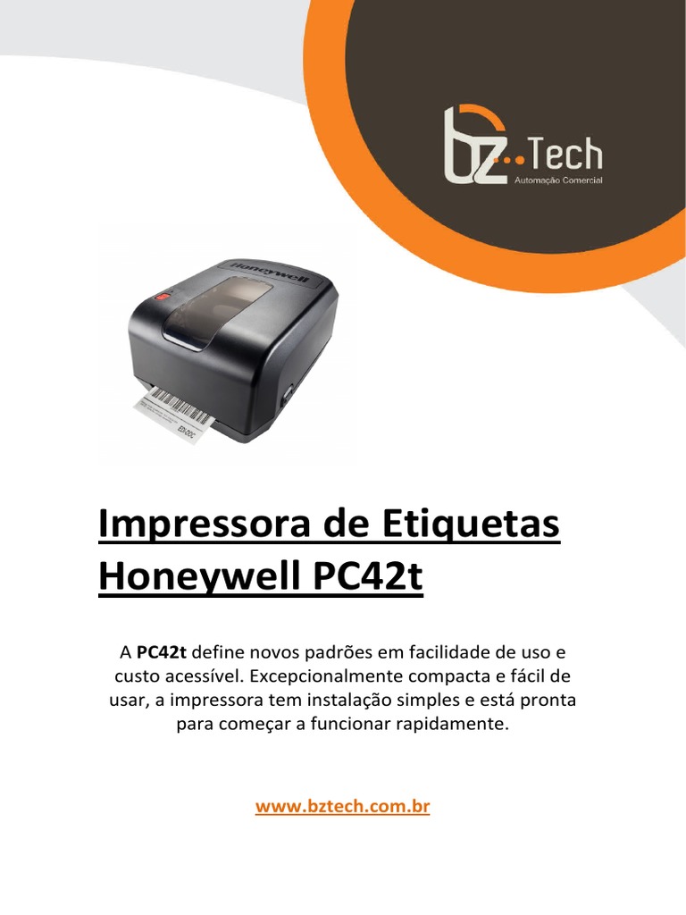 Manual-Honeywell-Pc42t Português | PDF | Printer (Computing) | World Wide Web
