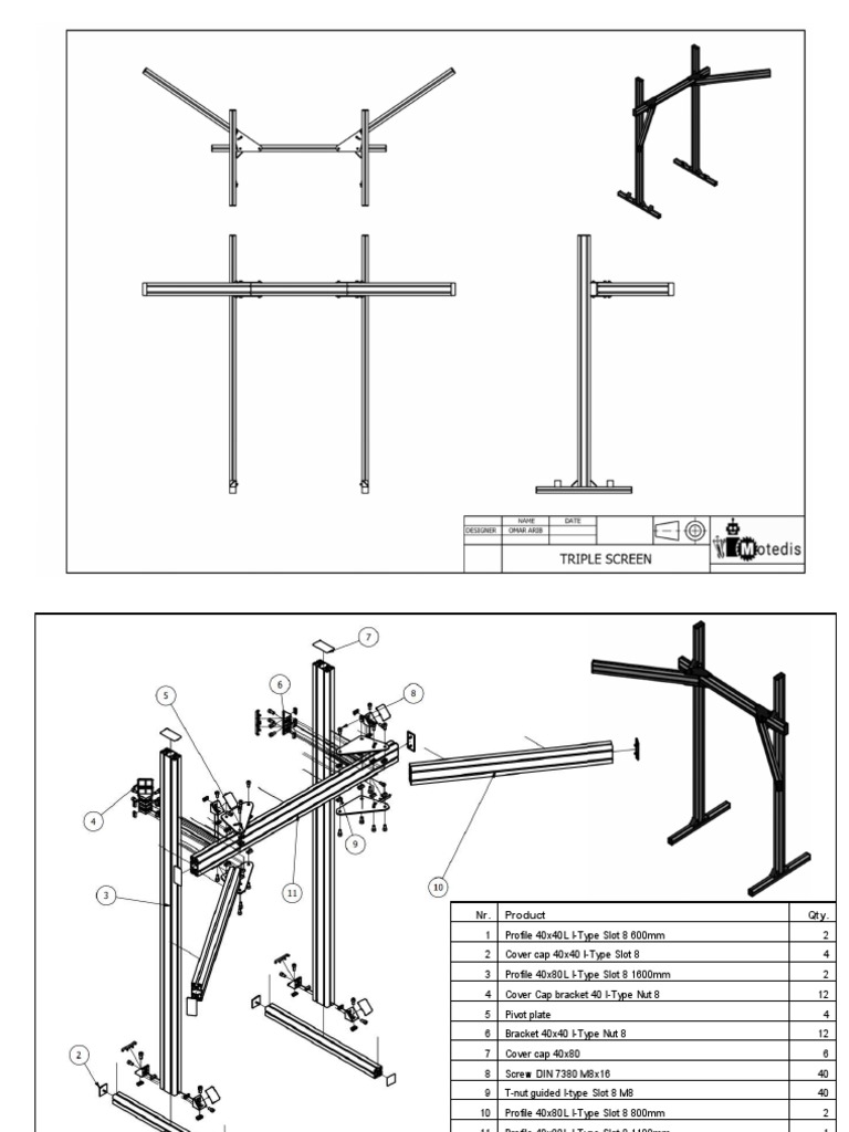 Triple Screen US Dream Technical Drawing | PDF | Home & Garden ...