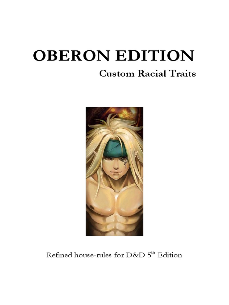 Oberon Edition: Custom Racial Traits | Download Free PDF | Dwarf ...