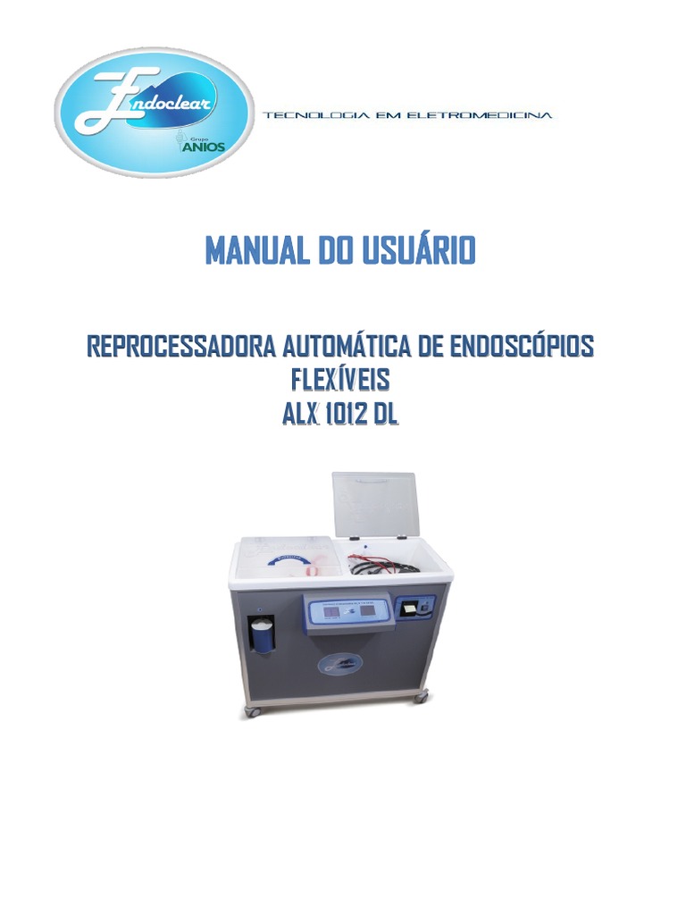 Reprocessadora Automática Endoclear Alx10112-D - MANUAL | PDF