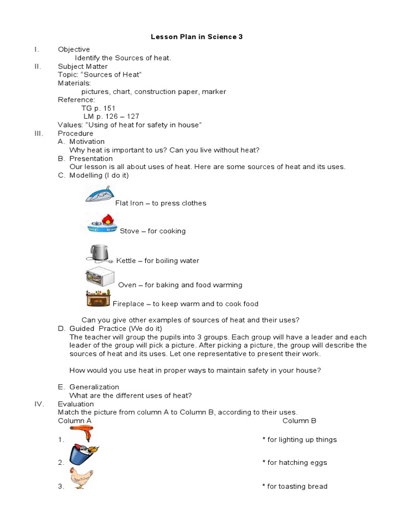 Science 3 Uses of Heat | PDF