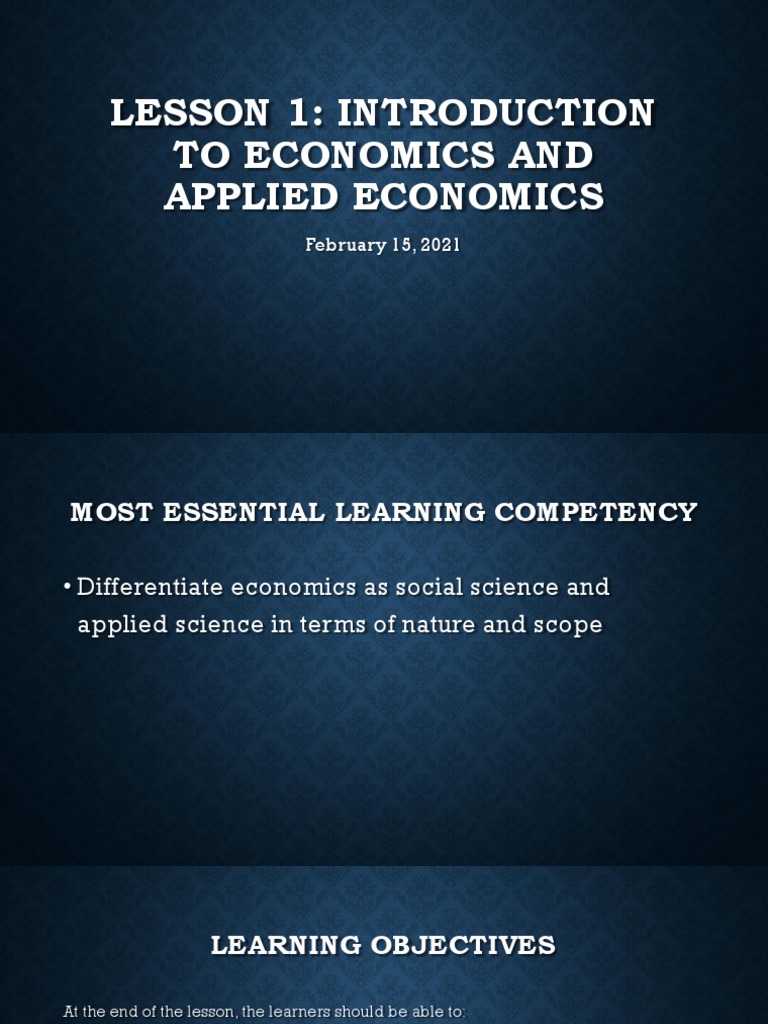 Introduction to Economics Concepts | PDF | Economics | Capitalism