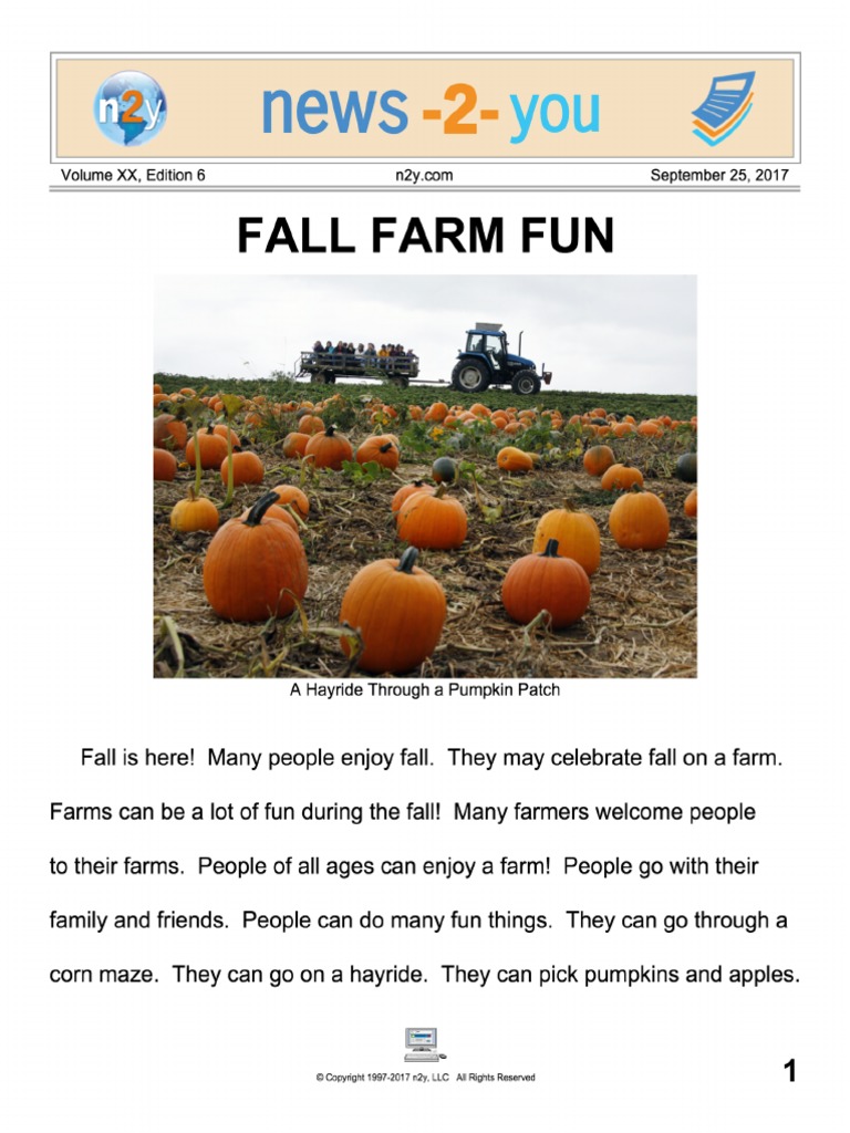 Fall Farm Fun Advanced | PDF
