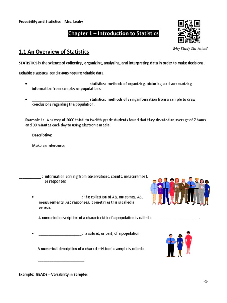 Introduction To Statistics. An Overview of Statistics | PDF | Sampling ...
