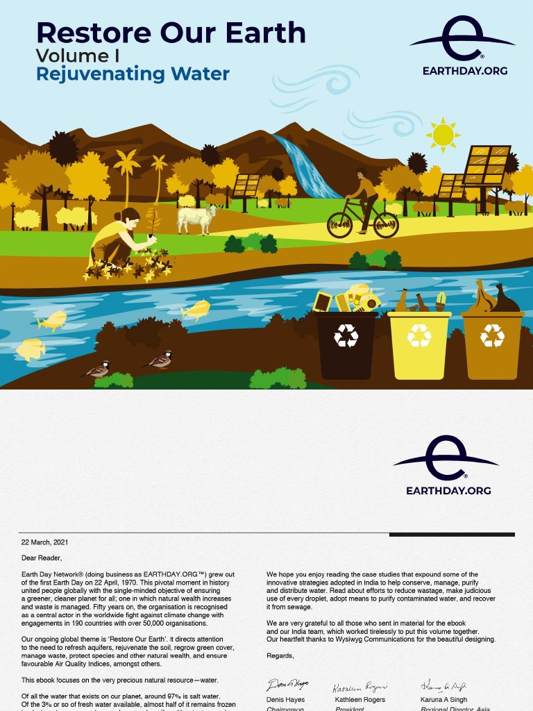 Restore Our Earth Volume I - Rejuvenating Water | PDF