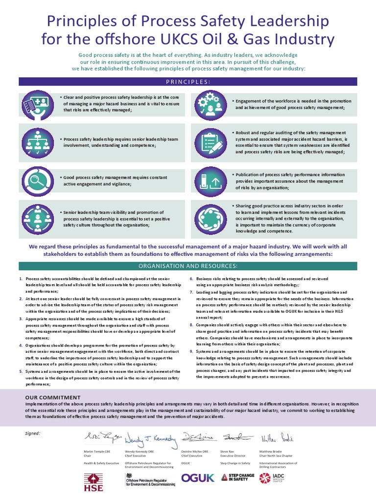 Principles of Process Safety Leadership OGUK | PDF | Leadership | Safety