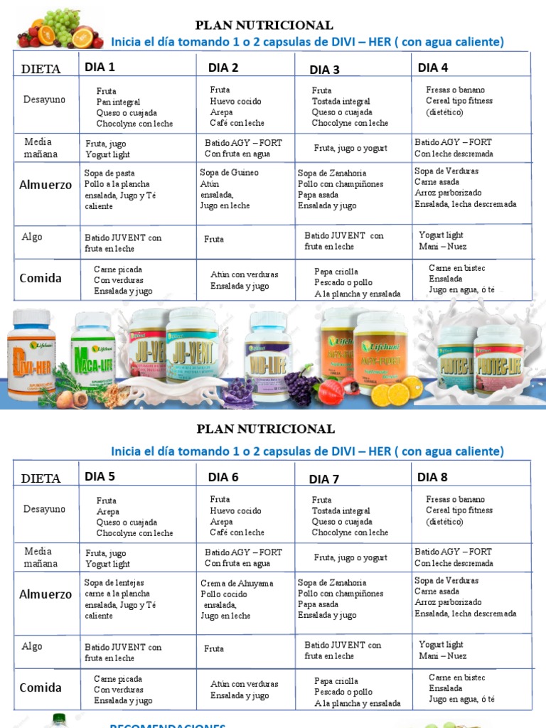 Plan Nutricional | PDF | Alimentos | Cocina