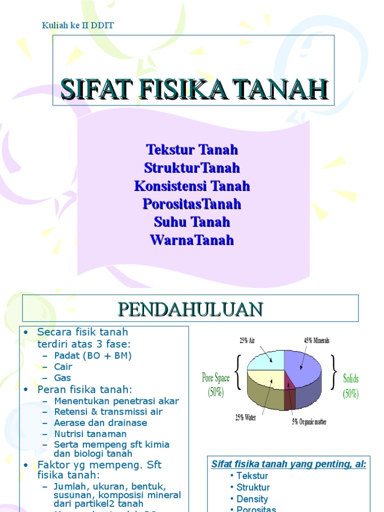 Ddit 3 Sifat Fisika Tanah | PDF