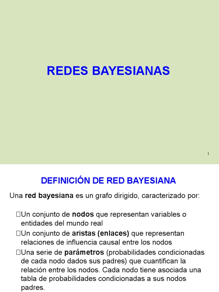 Redes Bayesianas 2 1 | PDF | Red Bayesiana | Teoría de probabilidad