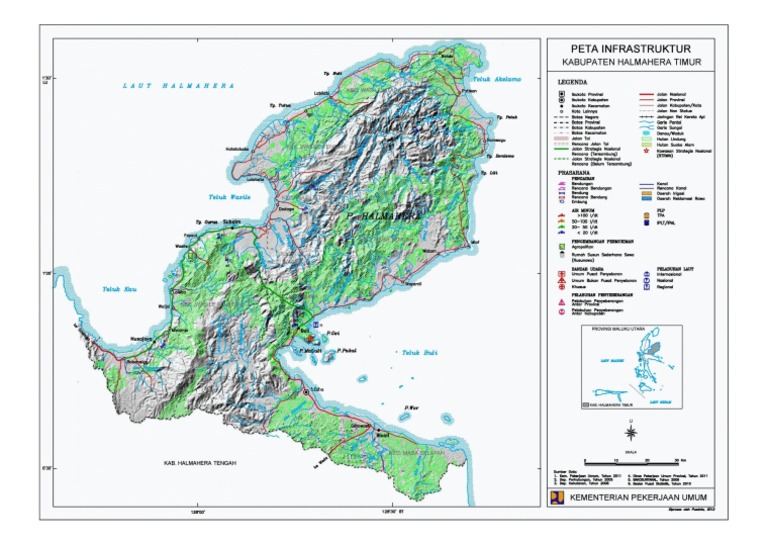 Peta Administrasi Halmahera Timur | PDF