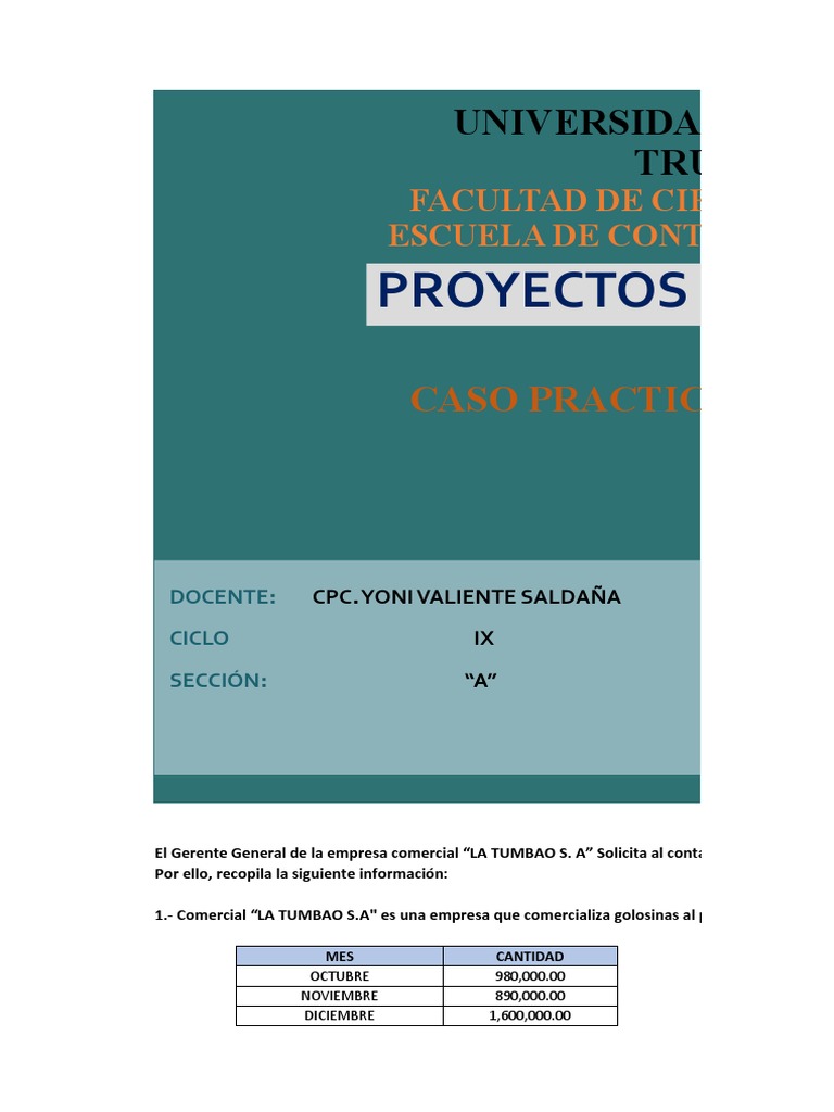 Caso Practico - Flujo de Caja | PDF | Presupuesto | Economias