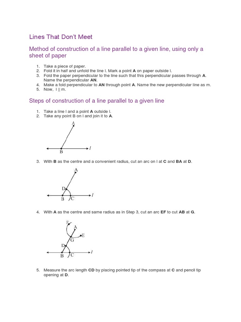Practical Geometry | PDF | Triangle | Perpendicular