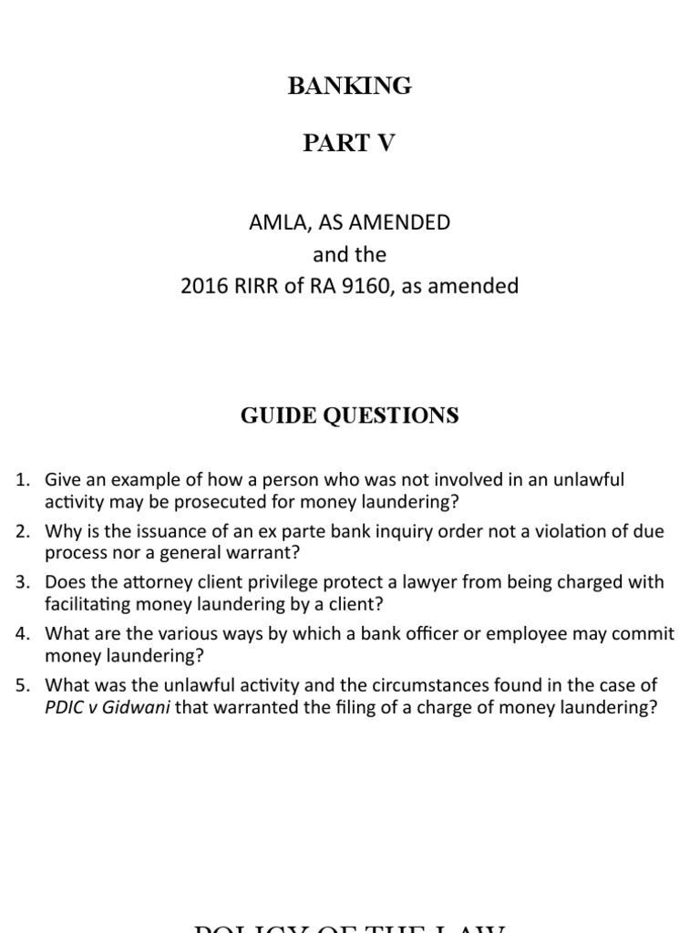 Understanding AMLA Compliance Obligations | PDF | Money Laundering ...