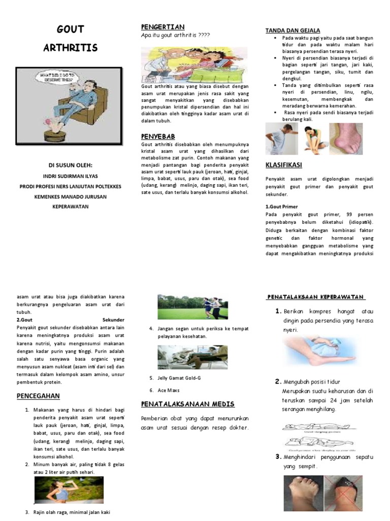 Leaflet Gout Arthritis | PDF