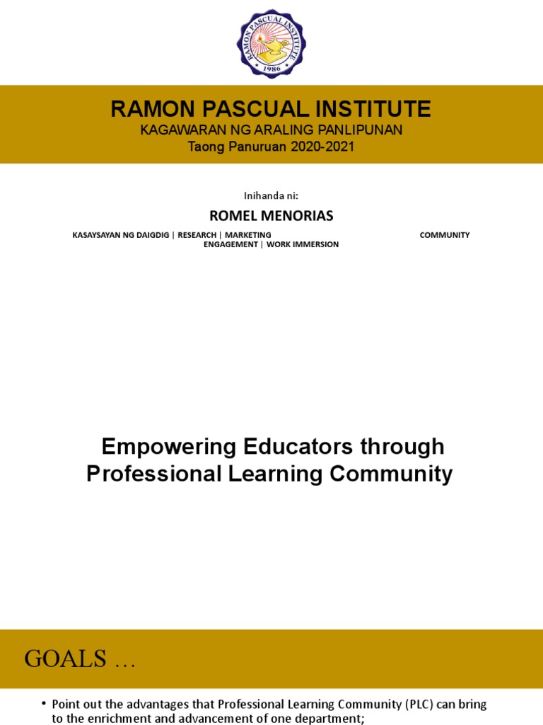 Enhancing Education through PLC Strategies | PDF | Collaboration ...